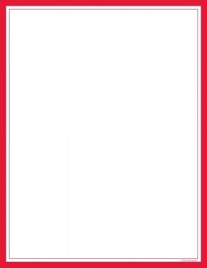 Red Border Letterhead: Make Statement with Your Correspondence
